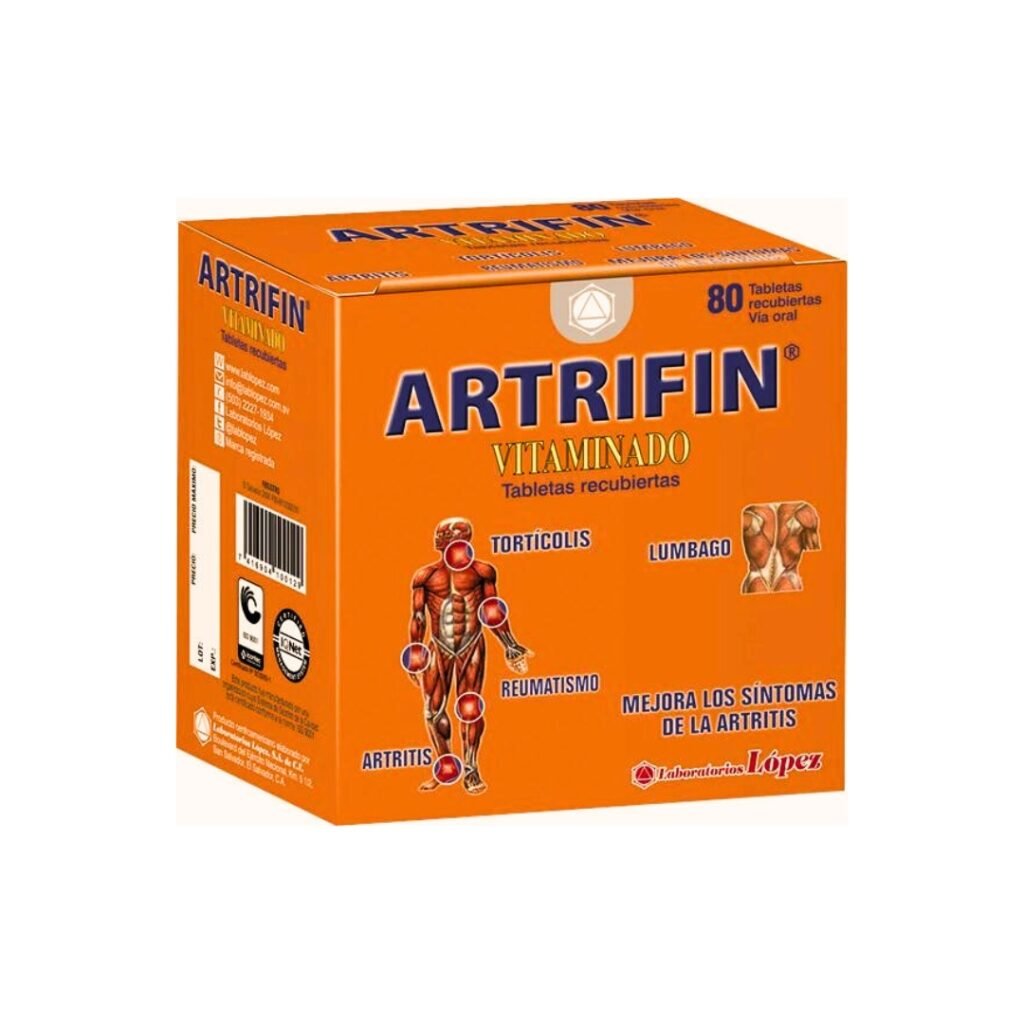 Fin a los dolores con ARTRIFIN VITAMINADO 80 Tabletas – Vites Salud