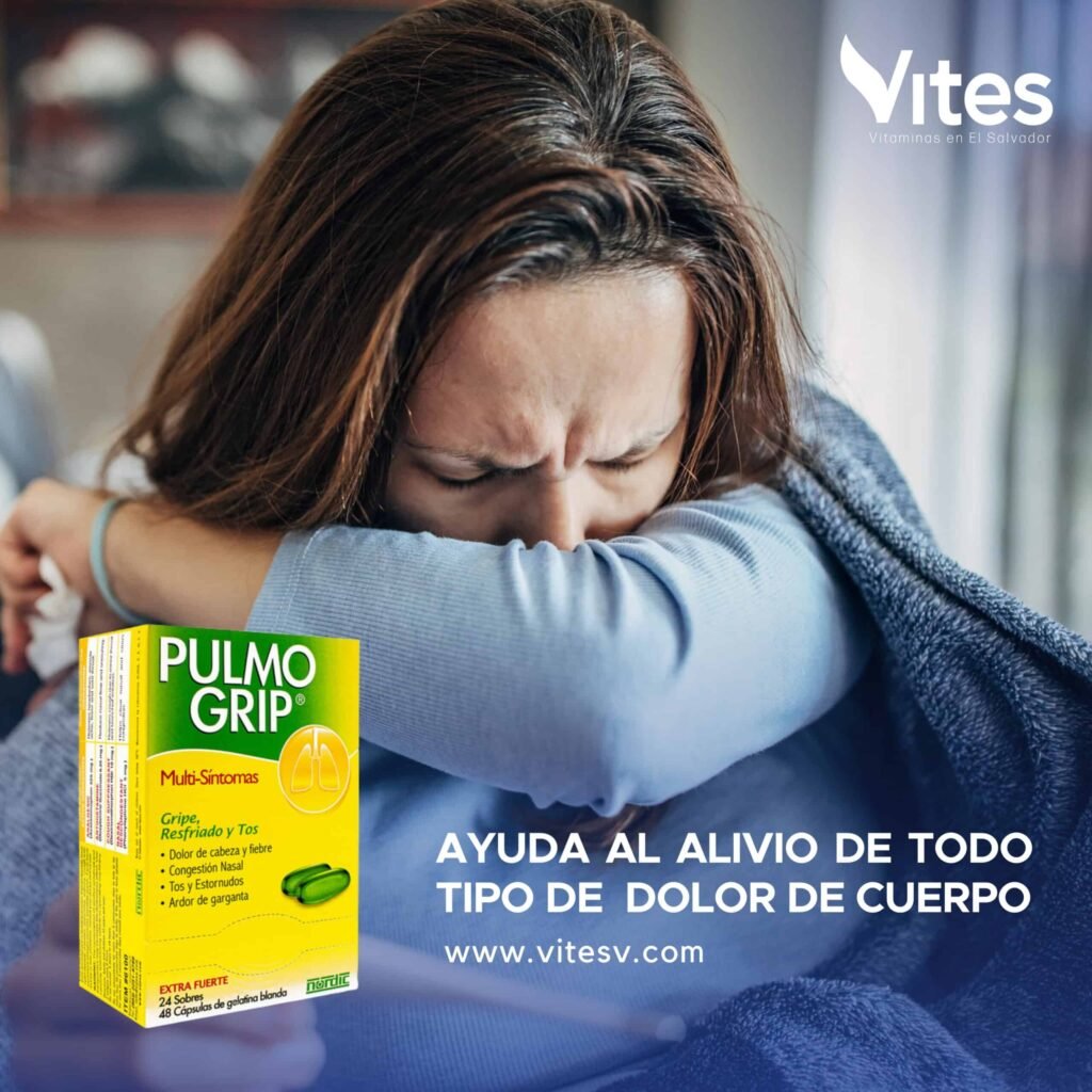Pulmogrip Cápsulas – 24 Sobres Alivio Total para Gripe, Tos y ...